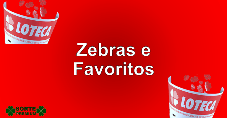Zebras e favoritos da loteca 1121 - Sorte Premium
