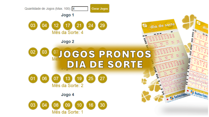 Palpites de jogos prontos dia de sorte - Sorte Premium